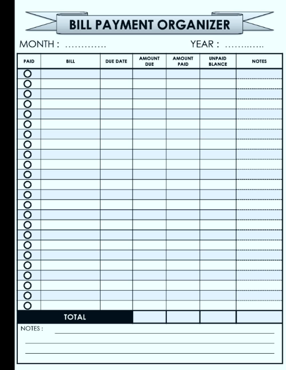Amazon.com: Bill Payment Organizer: Simple monthly bill payment ...