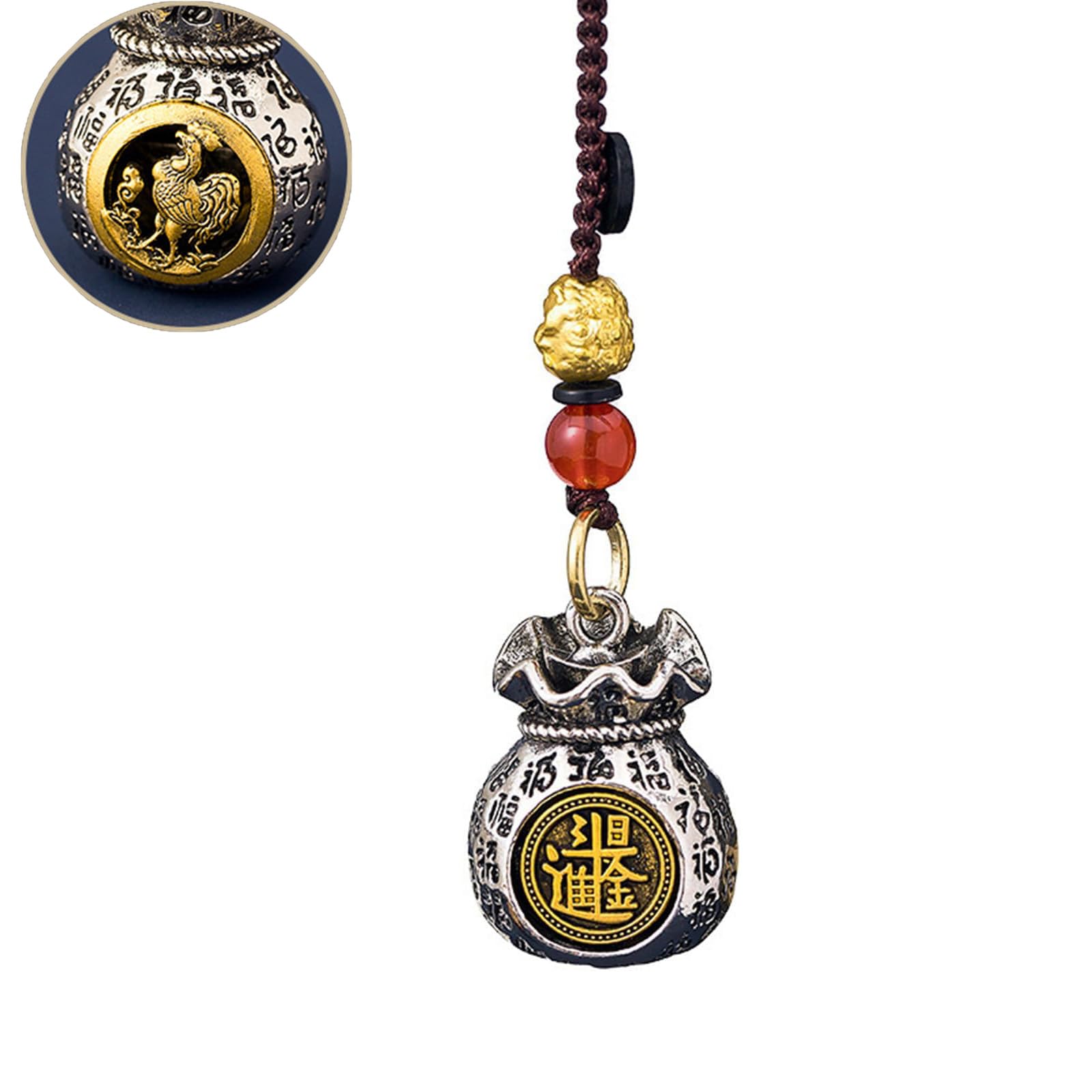 Amazon.com: Twelve Zodiac God of Wealth Bag, Daily Prosperity and ...