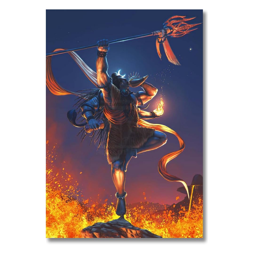 Lord Shiva | Hindu God Posters for Wall | A3 and A4 sizes | 400 GSM ...