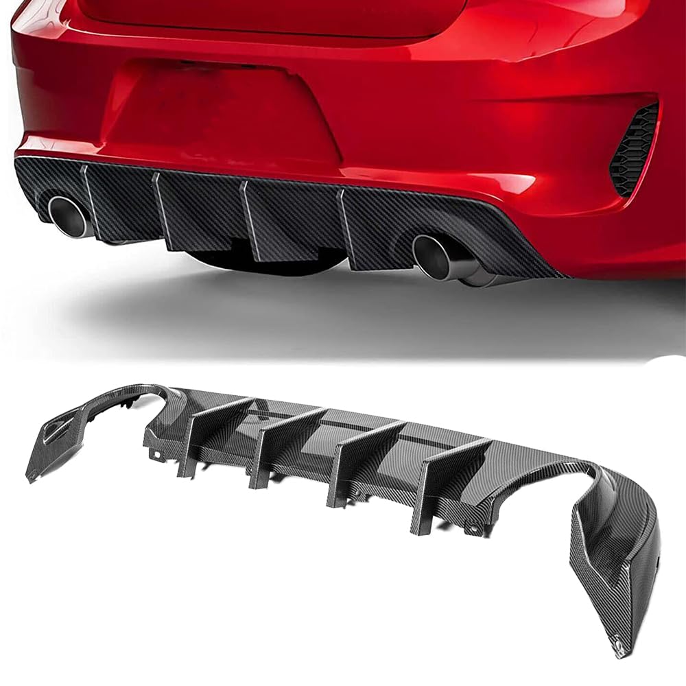 Amazon.com: Rear Bumper Diffuser Compatible with Dodge Charger Base ...