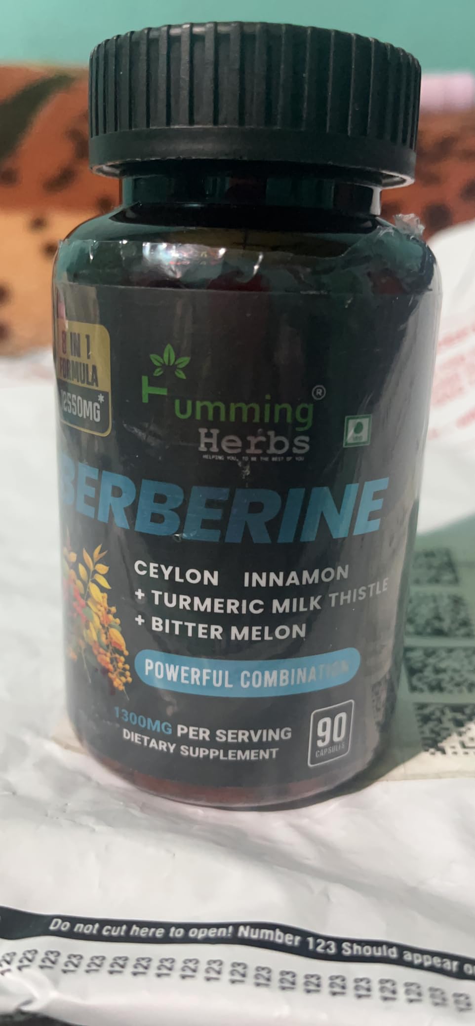 Humming Herbs Berberine | 8in1 | 90 Caps | 13100mg | with Bitter Melon ...
