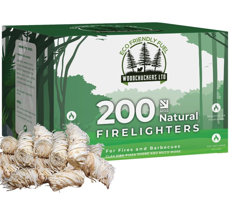 200 Eco-Friendly Fire Starters Perfect for Wood/Log Burners, Stoves ...