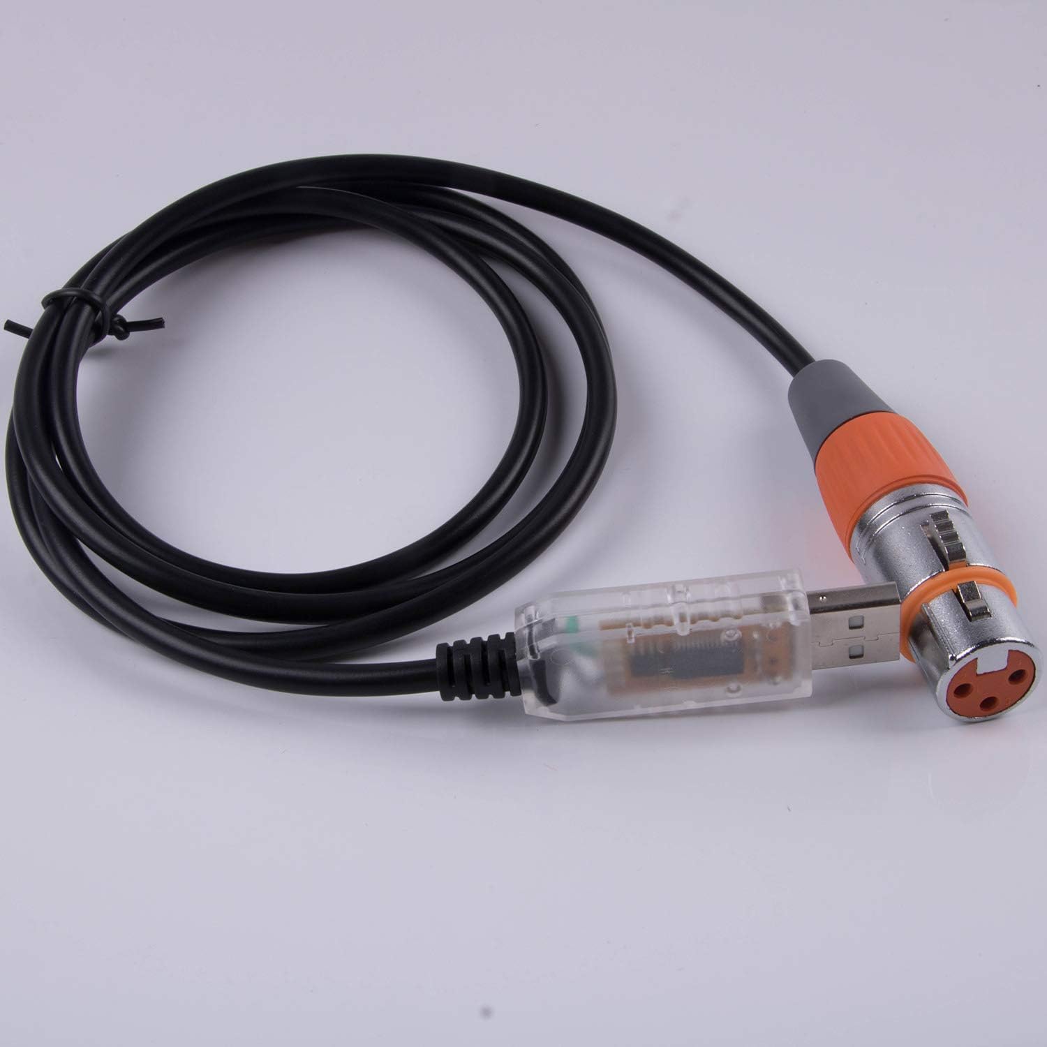 USB to DMX Control Cable RS485 Serial Converter Adapter FTDI XLR 3Pin ...