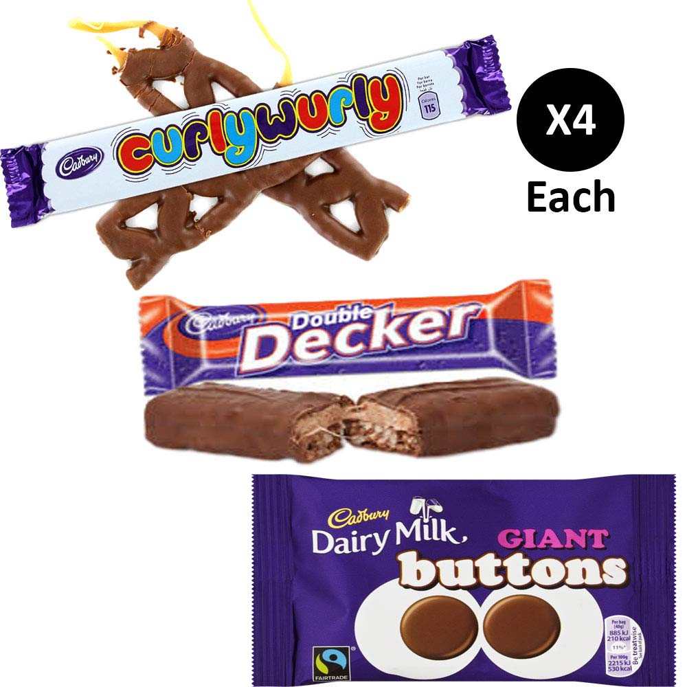 Buy Cadbury Curly Wurly + Cadbury Giant Buttons + Cadbury Double Decker ...