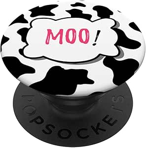 Amazon.com: Cow Print Cowboy Cowgirl Gifts Black White Calf Moo ...