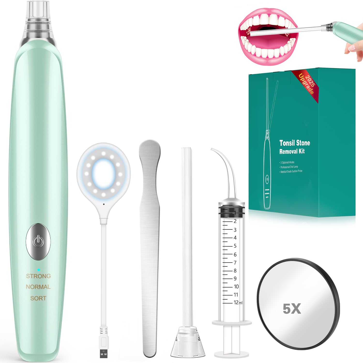 Amazon.com: Earsmile Electric Tonsil Stone Remover Upgraded Tonsil ...