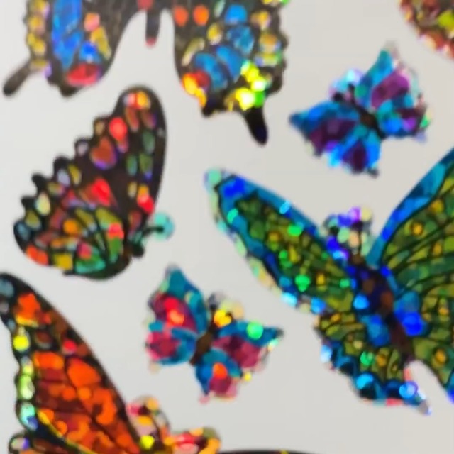 Watch shiny butterfly sticker on Amazon Live