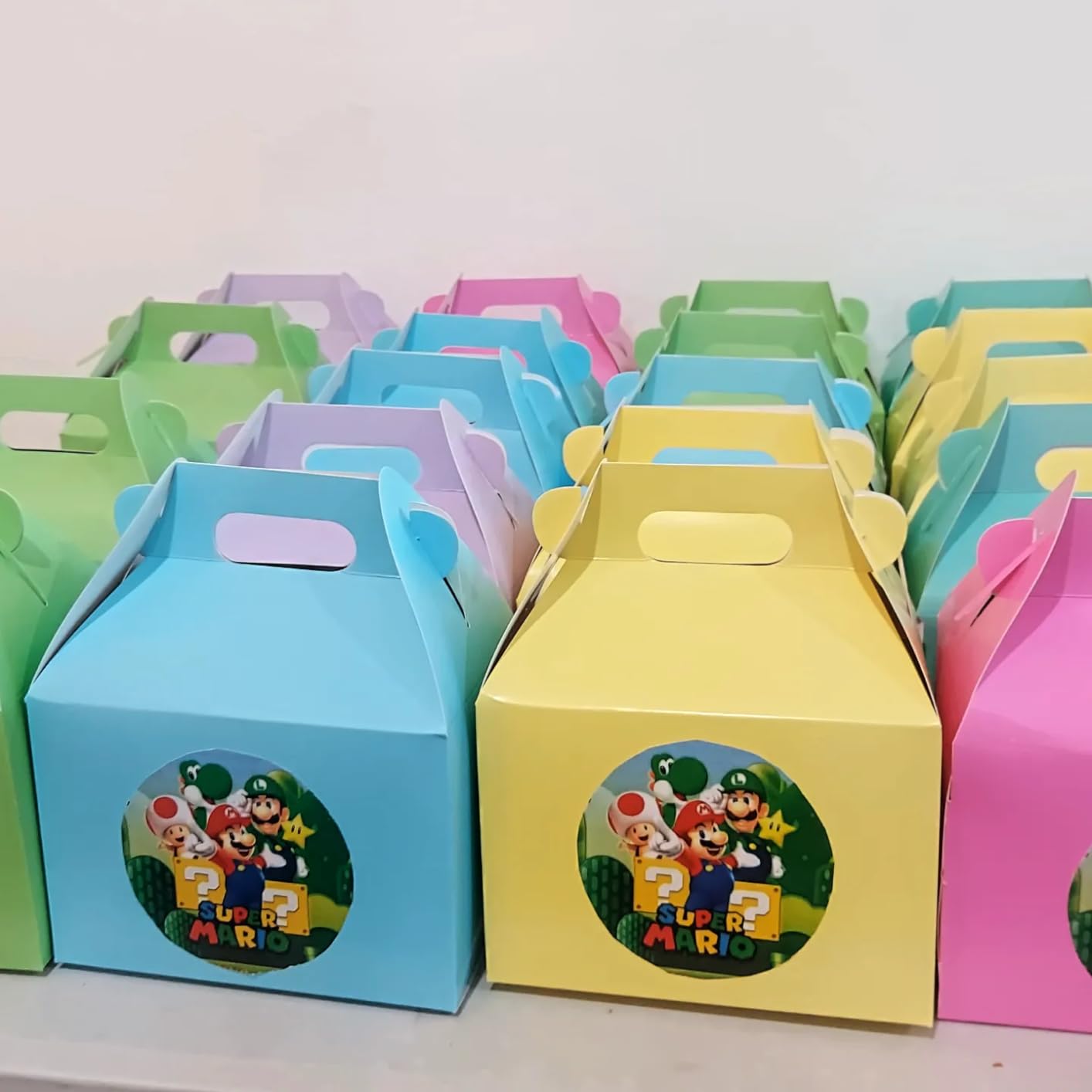 Paquete Colores Pastel Cajas de Cartón Boxlunch 48 Piezas (6 colores ...