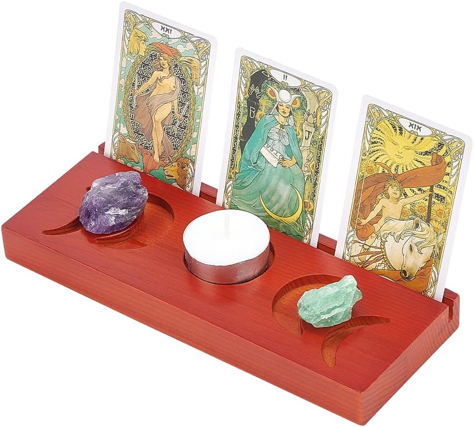 Amazon.com: PH PandaHall Wooden Tarot Card Stand, Moon Phase Tarot Card ...