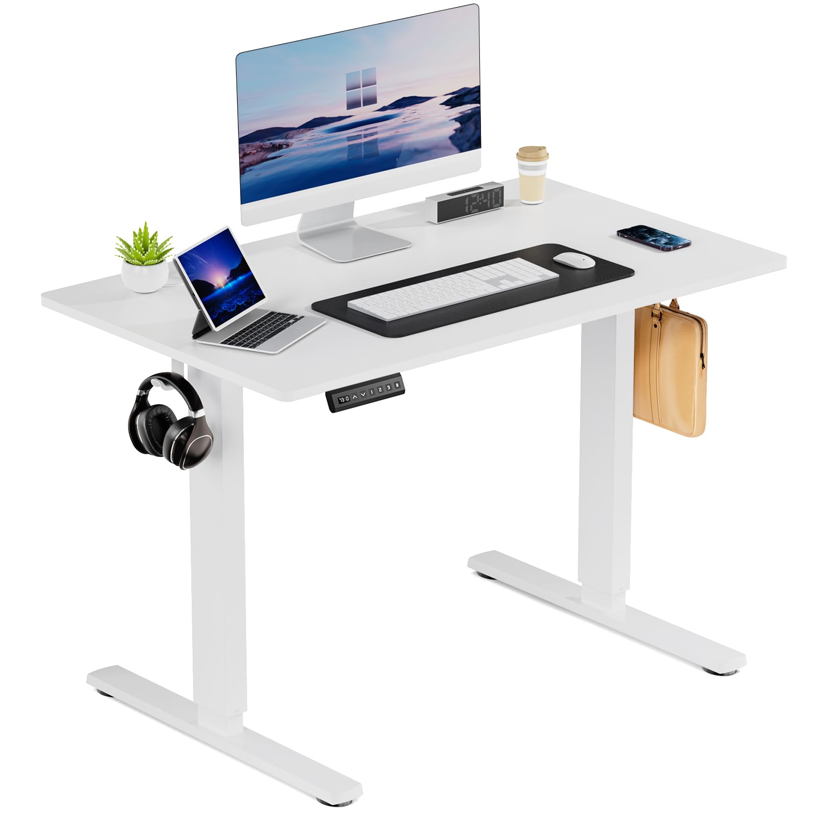 Snapklik.com : 40 Inch Electric Standing Office Desk Height Adjustable ...