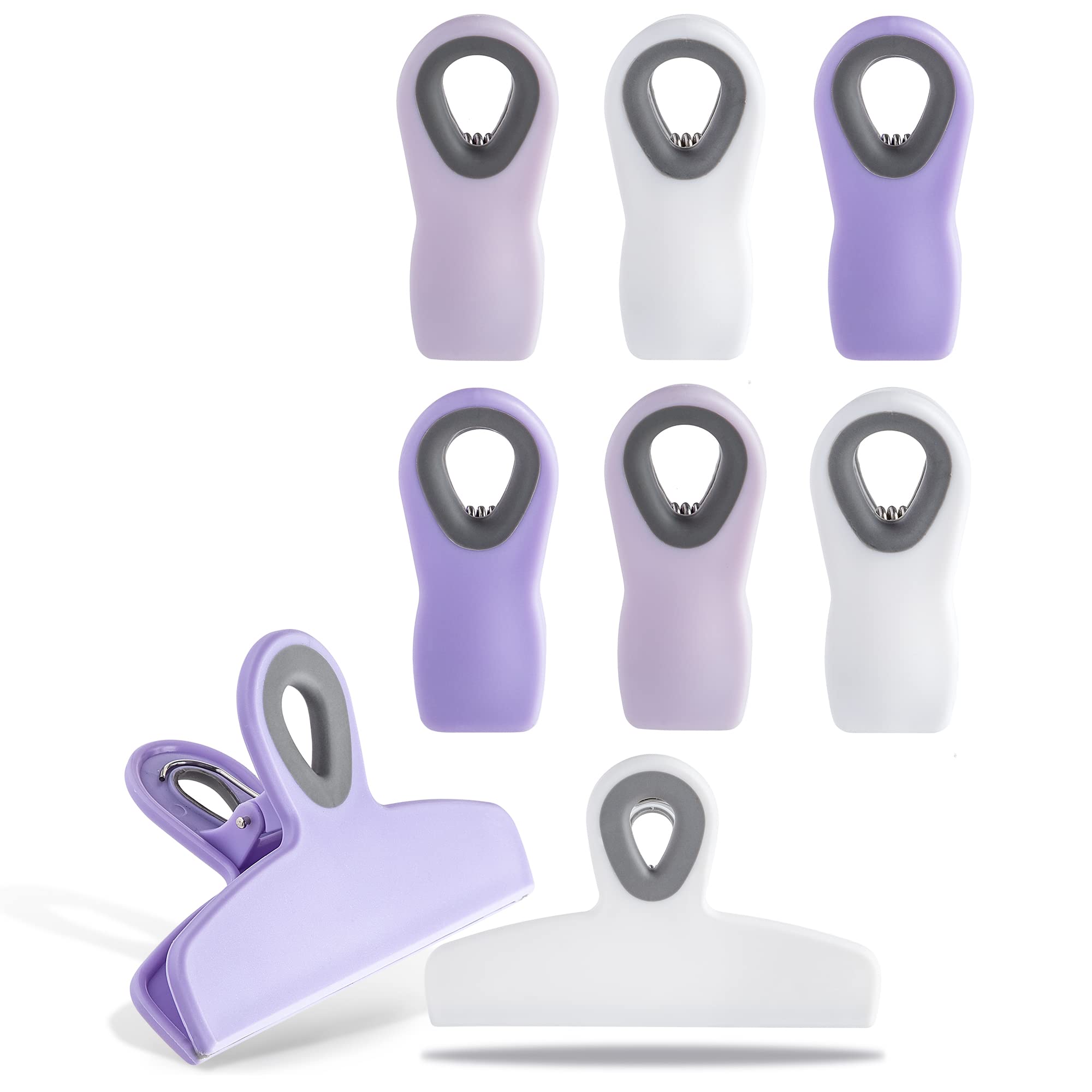 Amazon.com: Cook with Color Set of Eight Bag Clips, 2 Large Heavy Duty ...