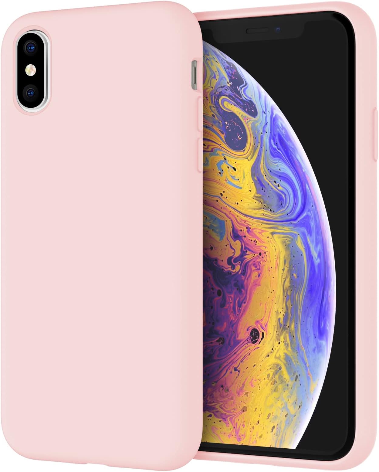 JETech Coque en Silicone pour iPhone X/XS, Étui de Protection Complète ...