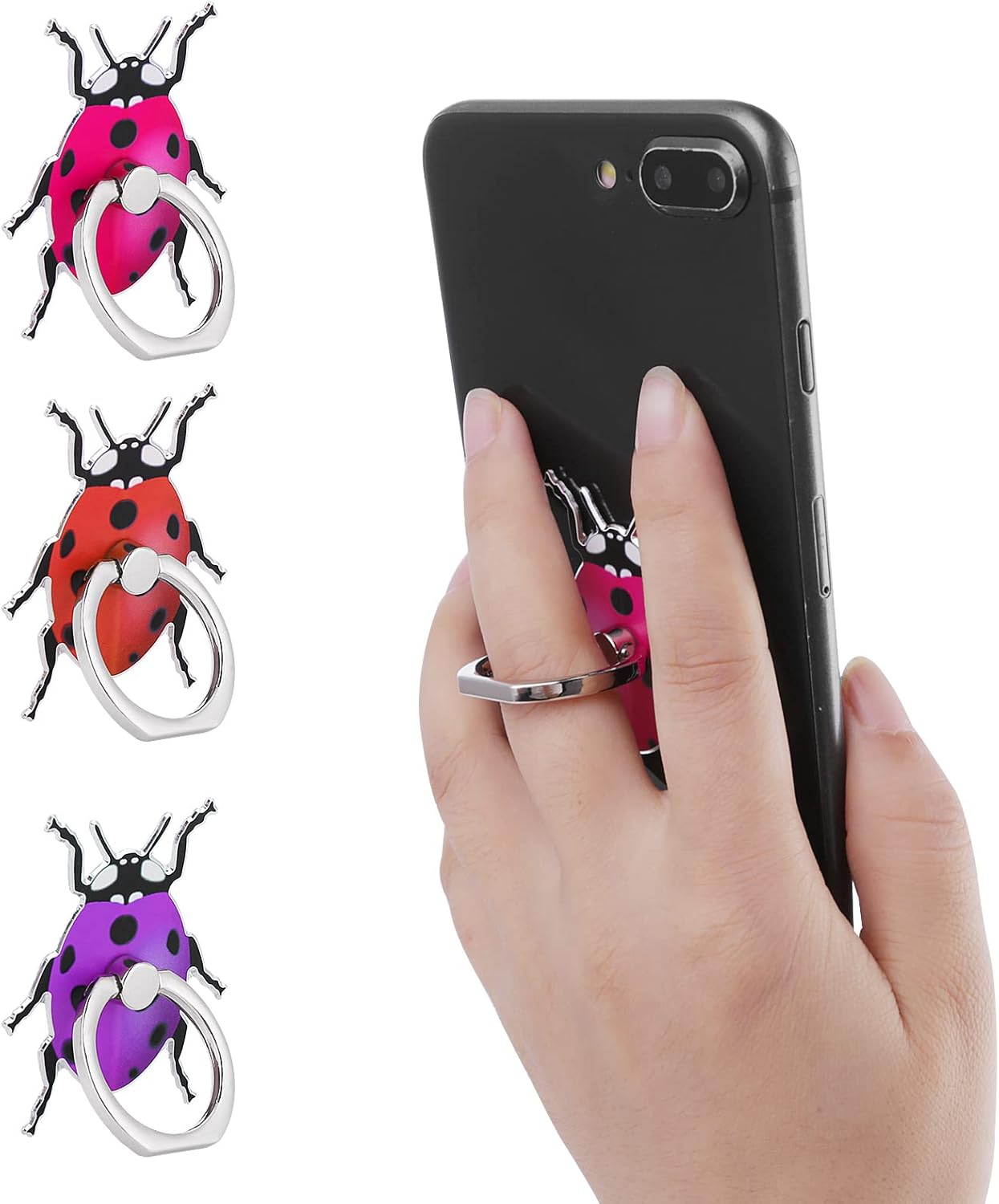 Amazon.com: TIESOME 3pcs Metal Cell Phone Ring Holder, Beetle Phone ...