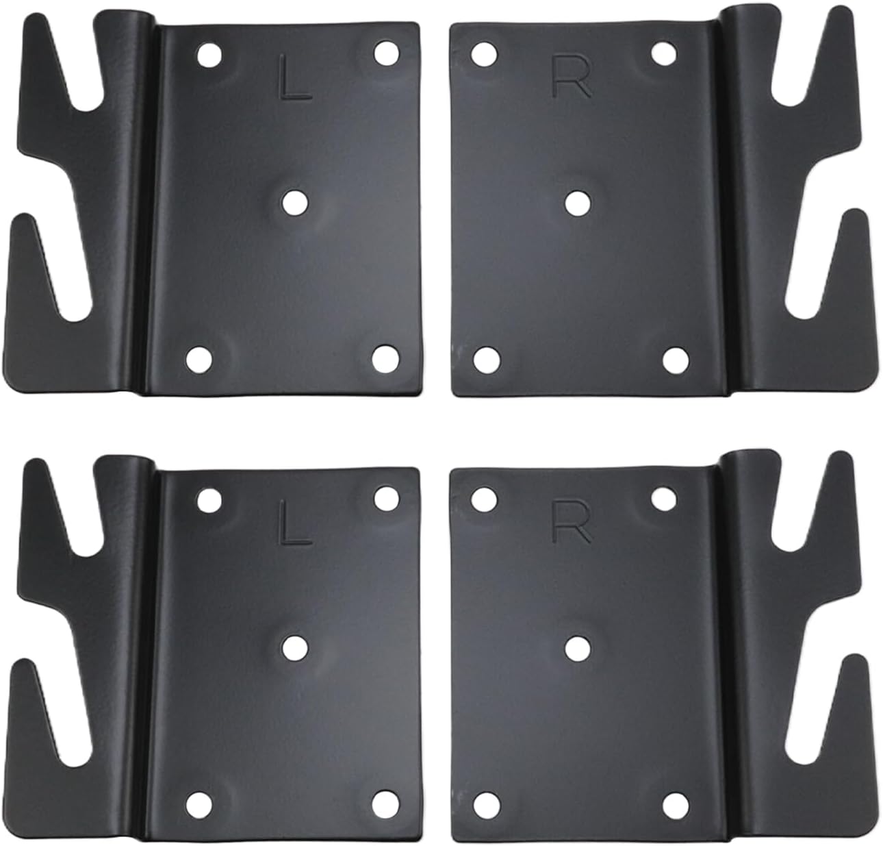 Amazon.com: Mcredy 4 PCS Black Heavy Duty Universal Wood Bed Rail Hook ...