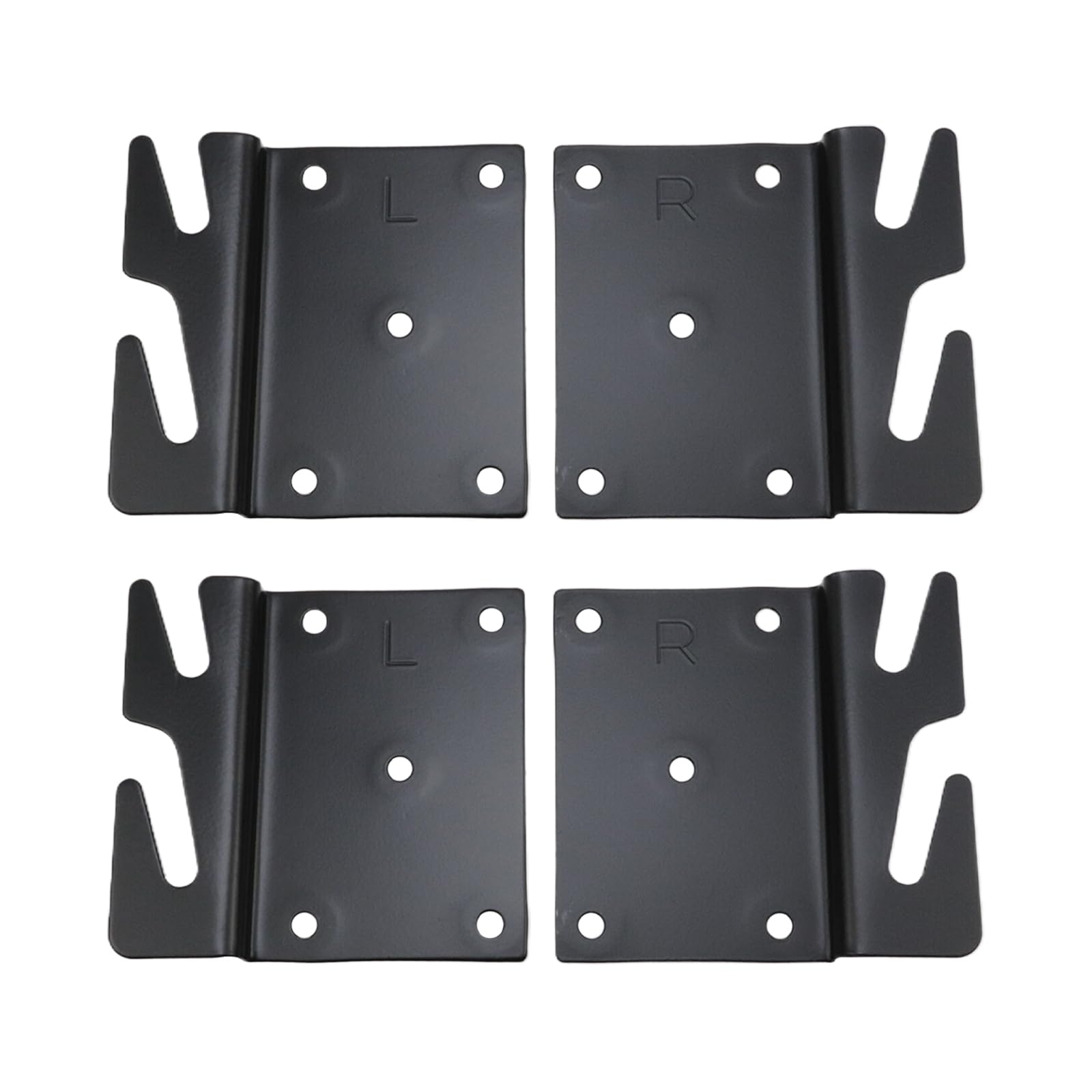 Amazon.com: Mcredy 4 PCS Black Heavy Duty Universal Wood Bed Rail Hook ...