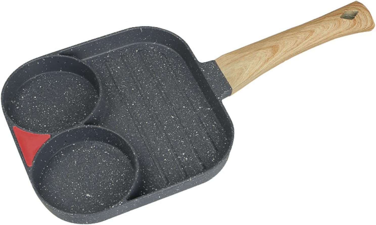 Amazon.com: 2 Hole Frying Pan Non Stick Breakfast Burgers Eggs Pancake ...