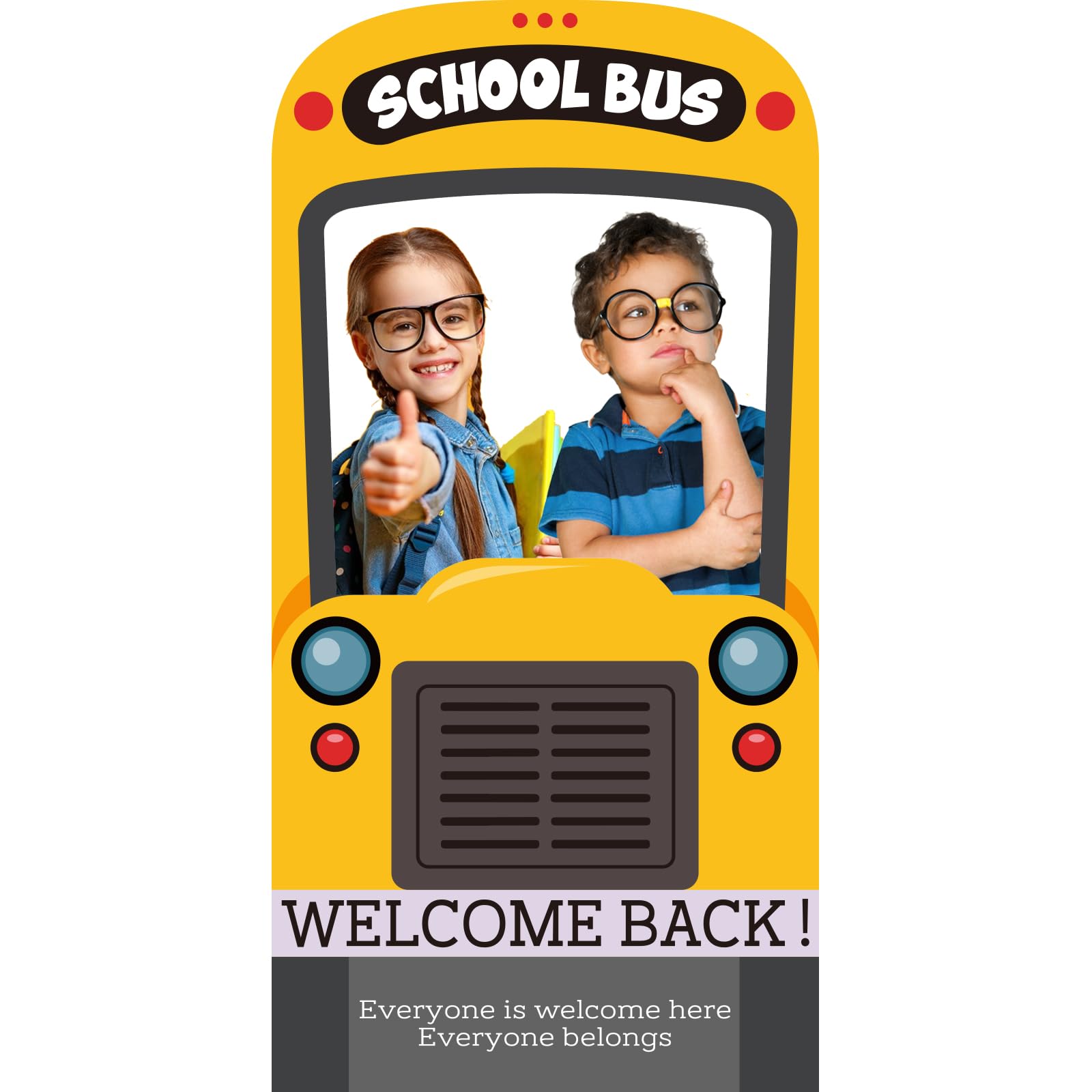 Amazon.com: Back to School Photo Booth Frame Welcome Back Photo Props ...