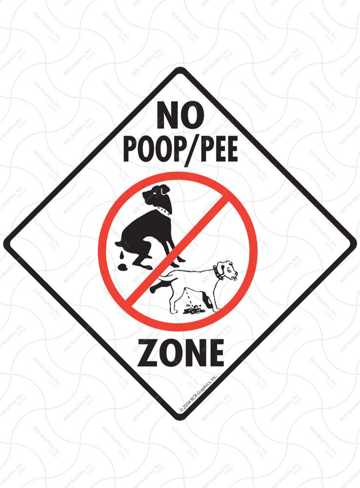 No Dog Pee Sign