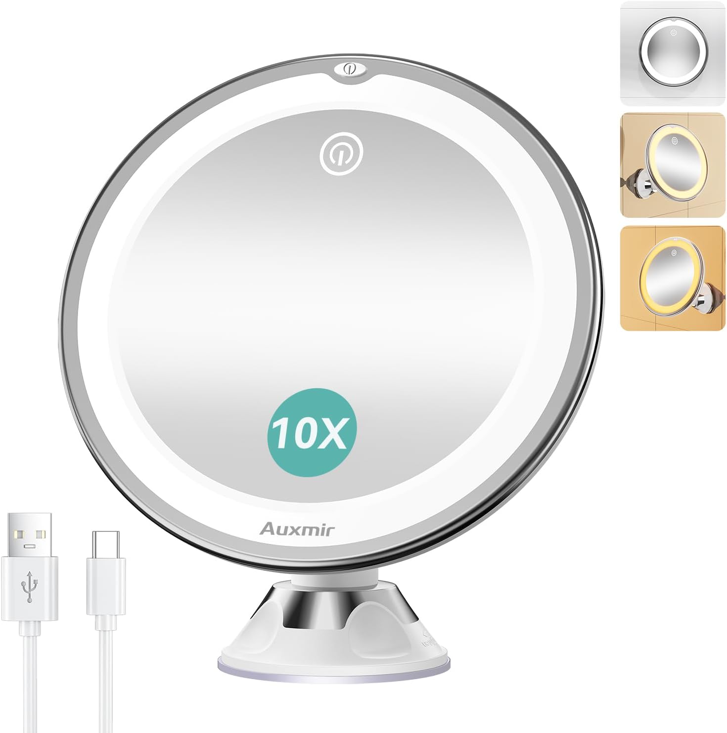 Amazon.com: Fancii 10X Magnifying Lighted Makeup Mirror - Daylight LED ...
