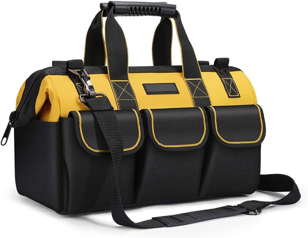 Shoze 16 Inch Tool Bag Muti Purpose Heavy Duty Tote Tool Bag Wide Open ...