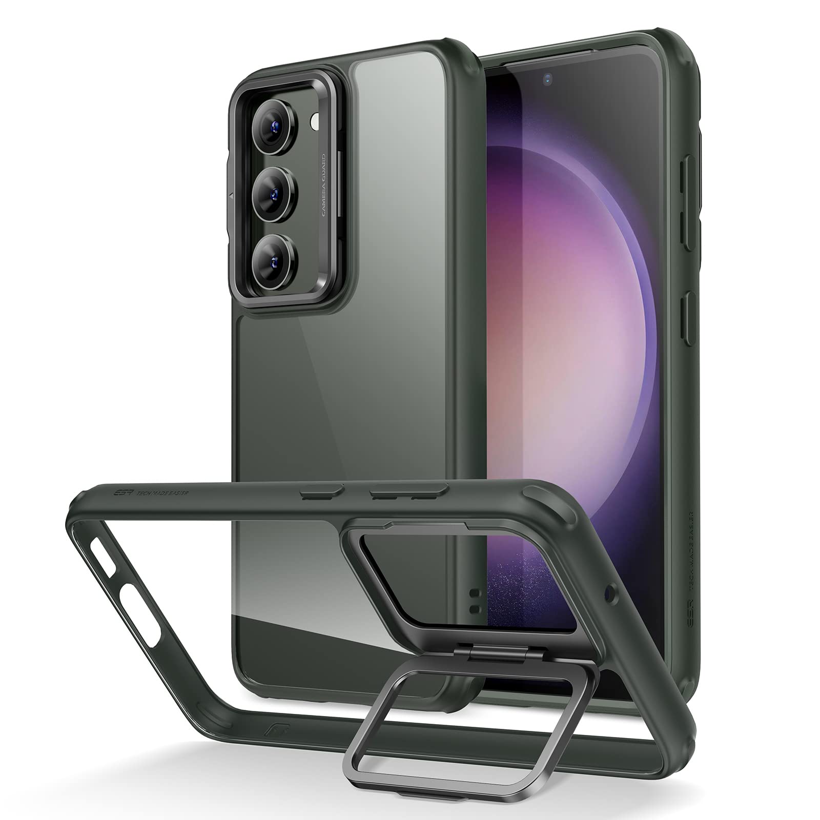 Amazon.co.jp: ESR Galaxy S23 / S23+ / S23 Ultra スタンドケース レンズスタンド内蔵 米軍MIL ...
