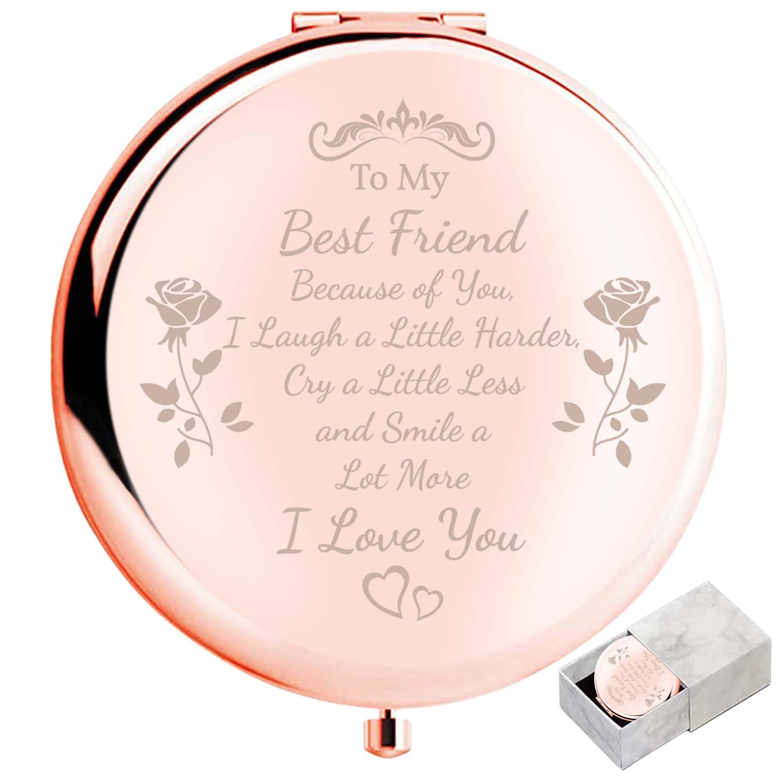Amazon.com: boutikpro Friend Gift Compact Mirror, to My Best Friend ...