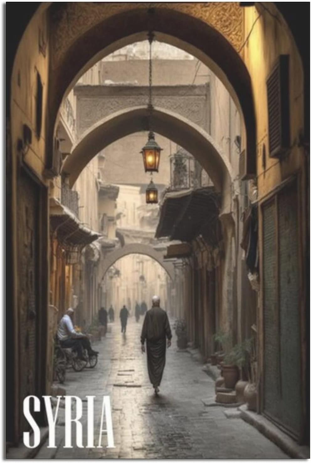 Amazon.com: Vintage Travel Poster Syria Canvas Art Print Poster Office ...