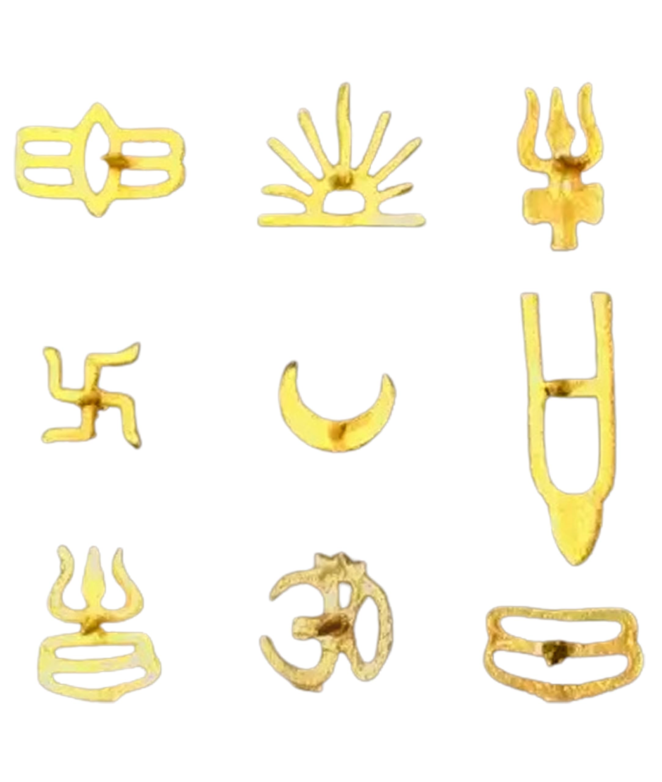 Pack of 9 Tilak Deity Ornament Tilak Stamp Set : Amazon.in: Toys & Games
