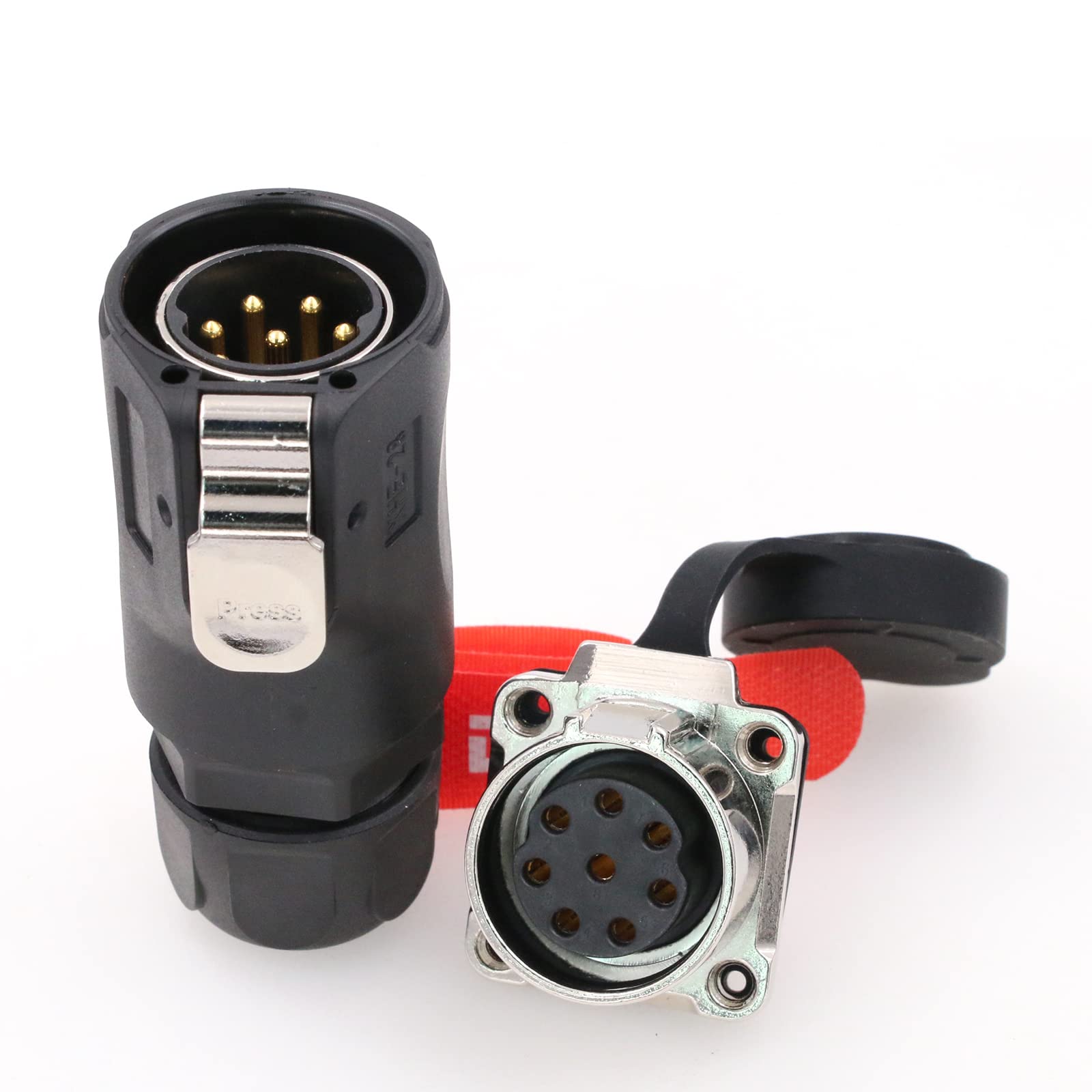 Snapklik.com : DRRI XHE28 Series 10pin Waterproof IP65/ IP67 Quick-Connect 10A 380V Male And ...