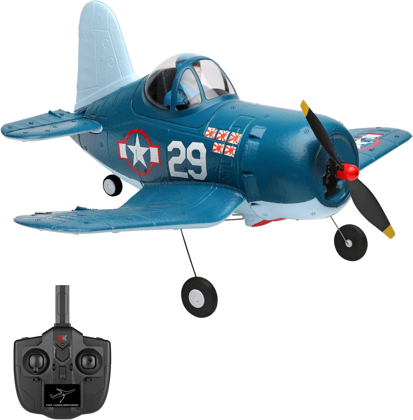 Amazon.com: RKSTD RC Plane - 2.4Ghz 4-Channel Fixed Wing RC Plane, EPP ...
