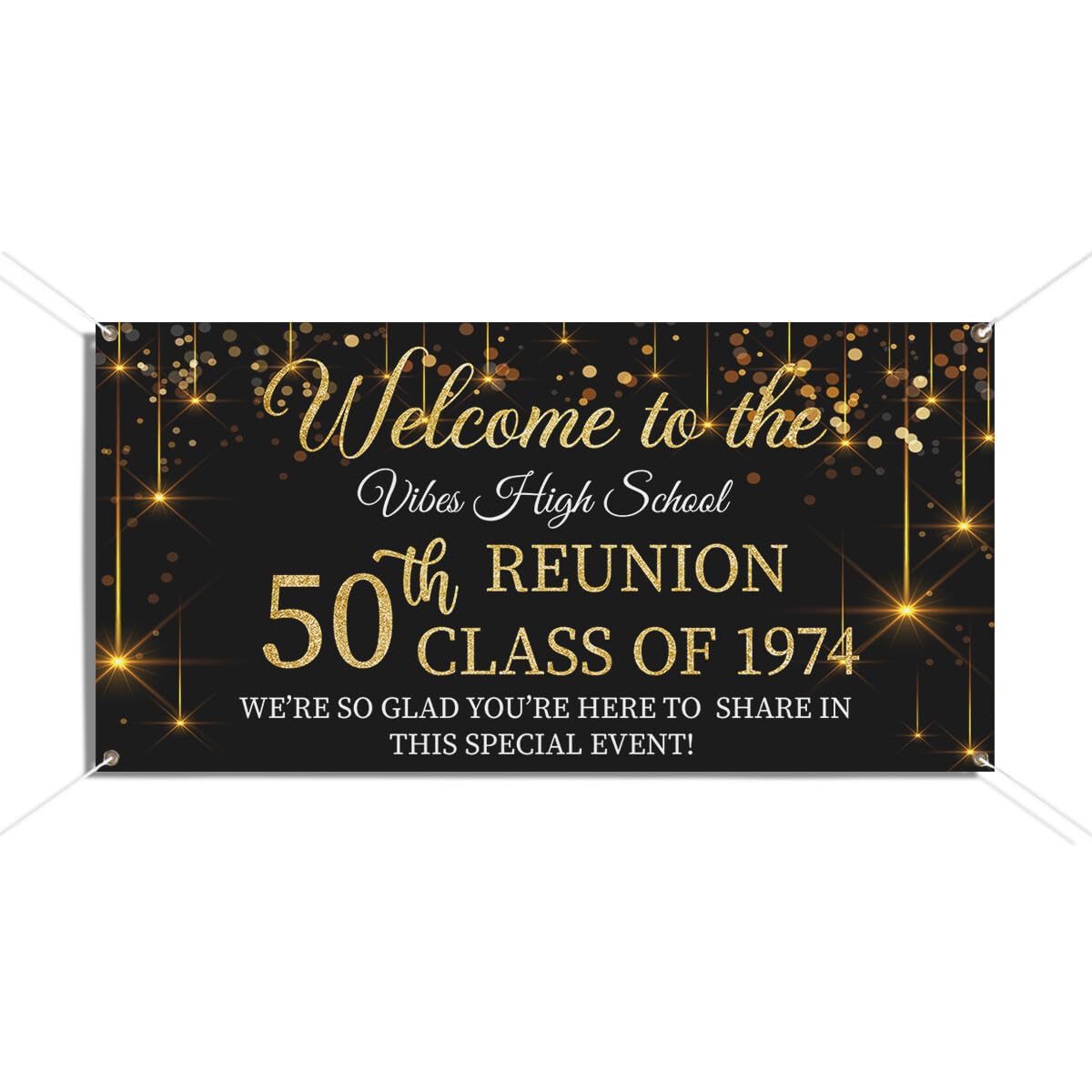 Amazon.com: Personalized Welcome Banner for Class Reunion - Party Decor ...