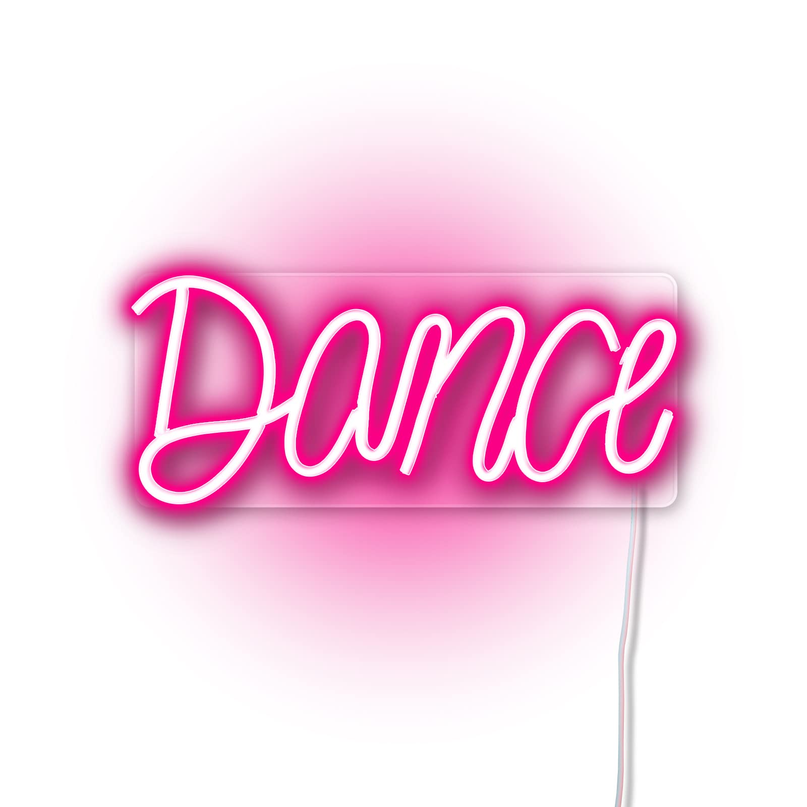 Amazon.com : Pink Dance LED Sign | Neon Sign for Bedroom Wall Decor or ...