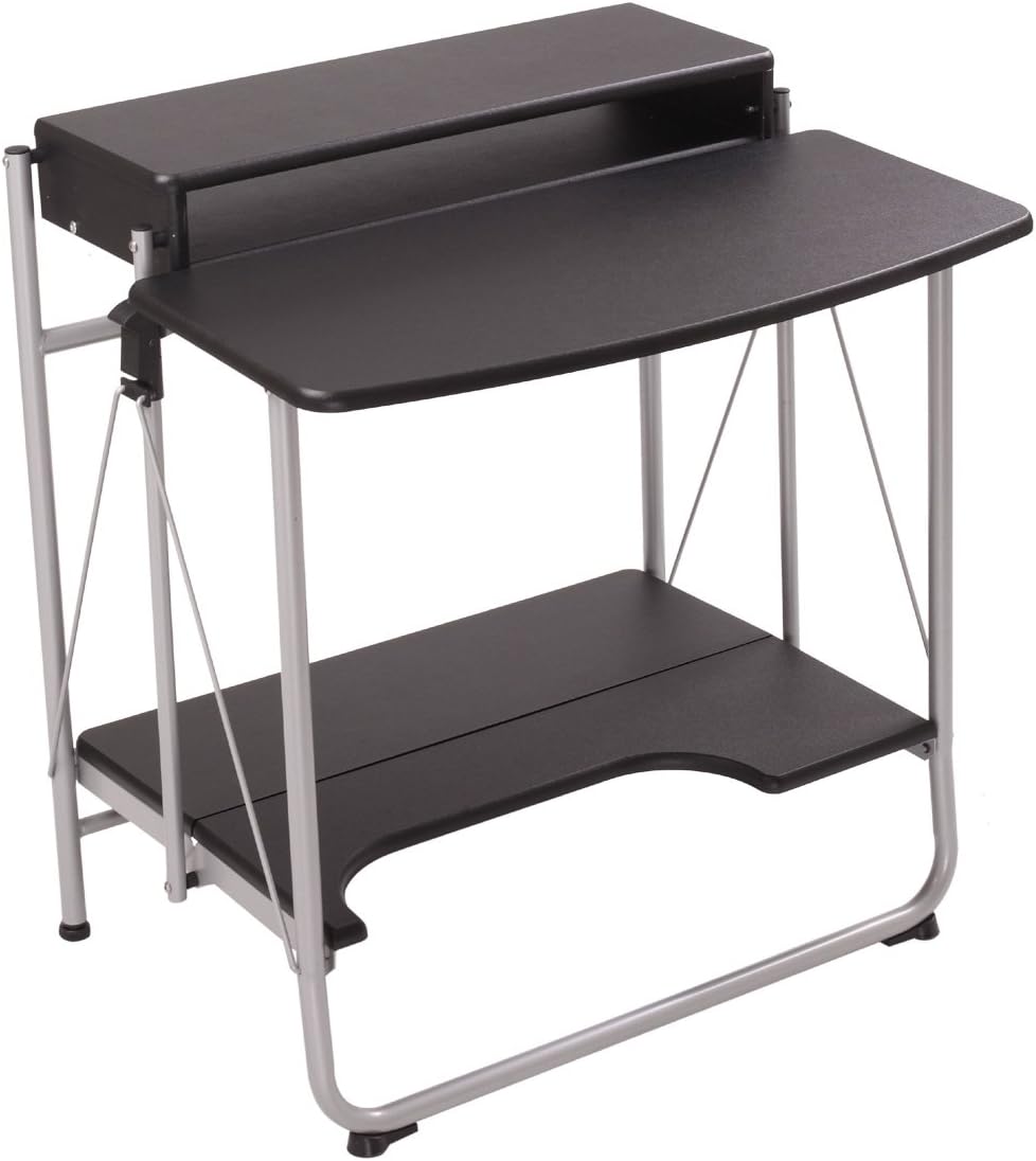 Amazon.com: Folding Computer Desk Workstation for PC Laptop Writing ...