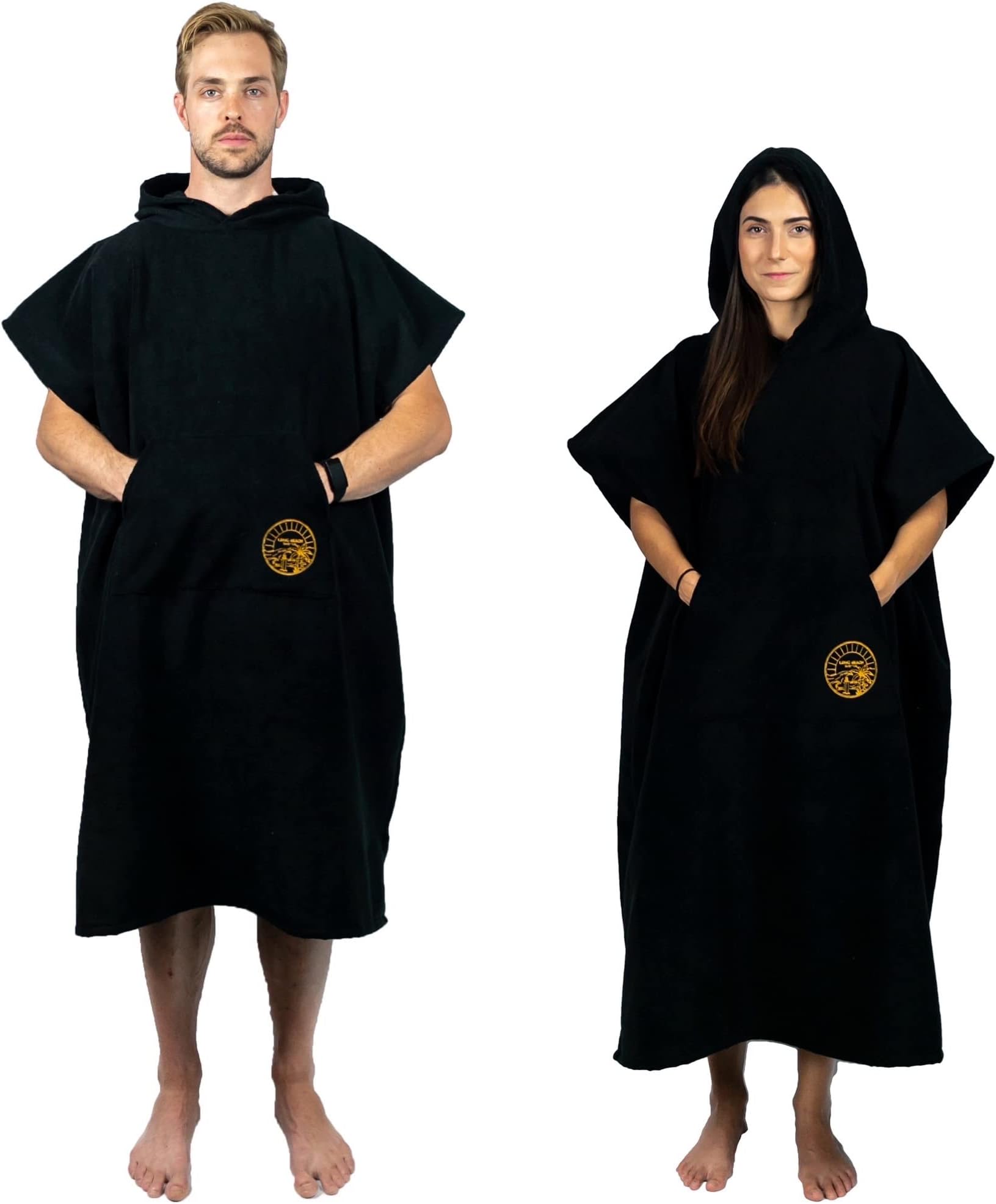 Amazon.com: CALIDAKA Surf Poncho Changing Robe with Hood Changing Towel ...