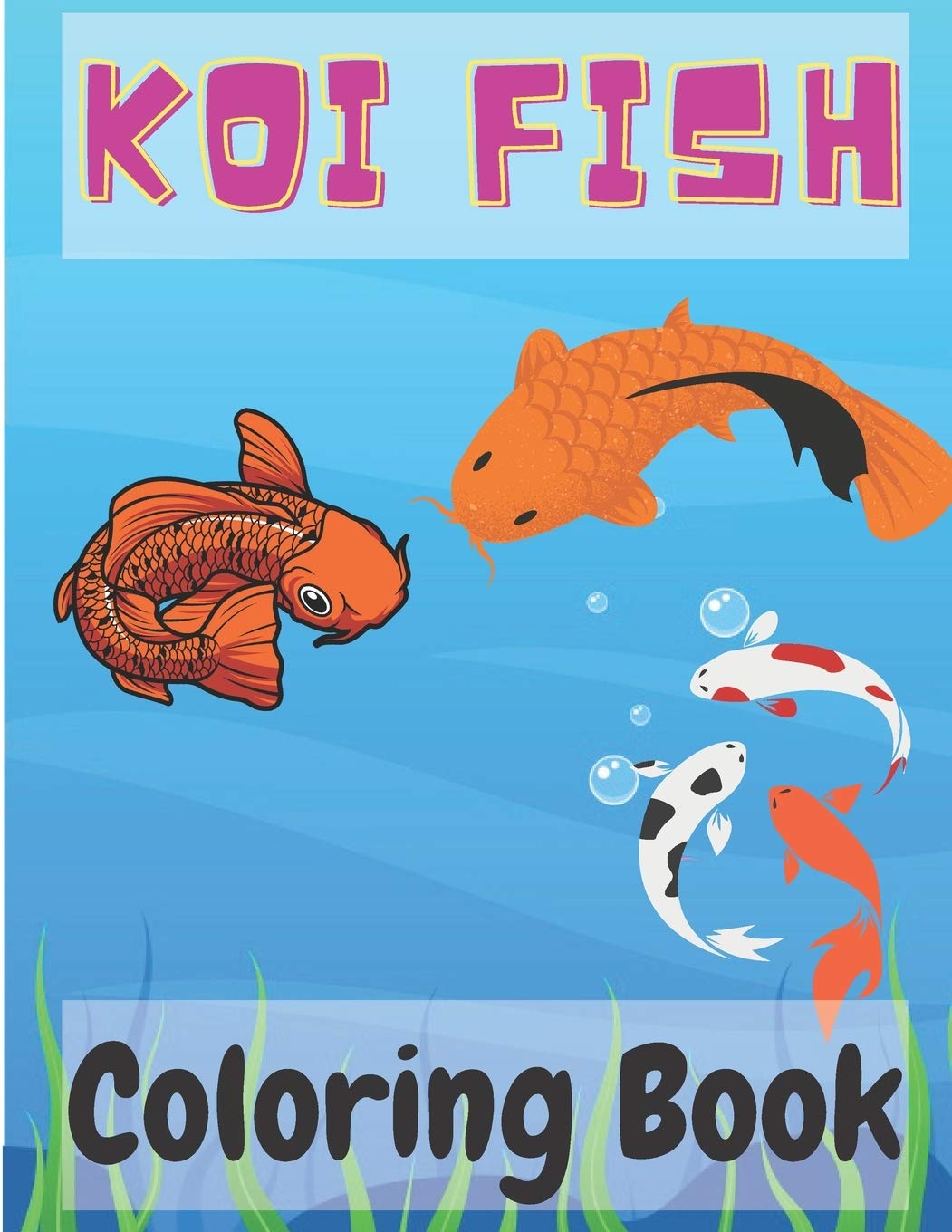 Buy Koi Fish Coloring Book: Collection Of Japanese Fihes Coloring Pages ...