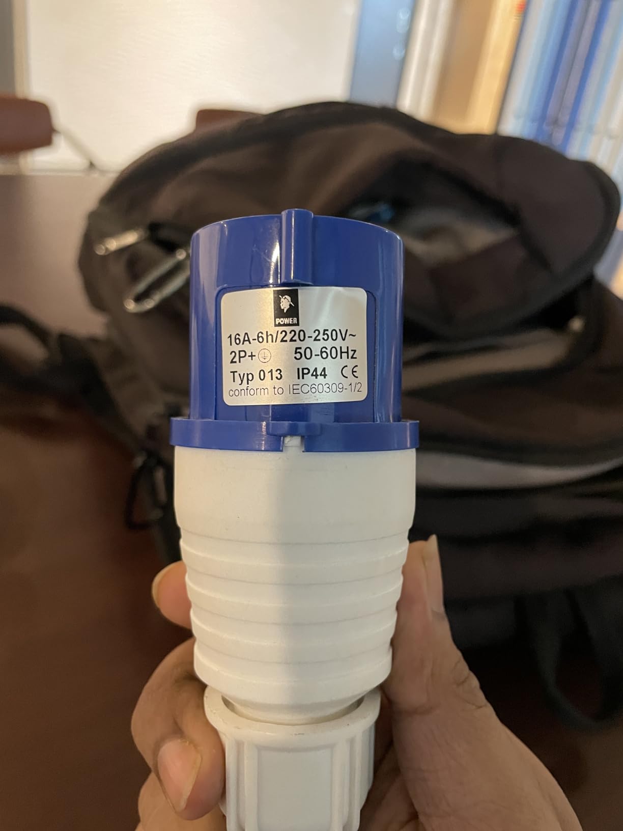 16A/3Pin Industrial Plug & Panel Socket Set 220-250V Single Phase (16/3 ...