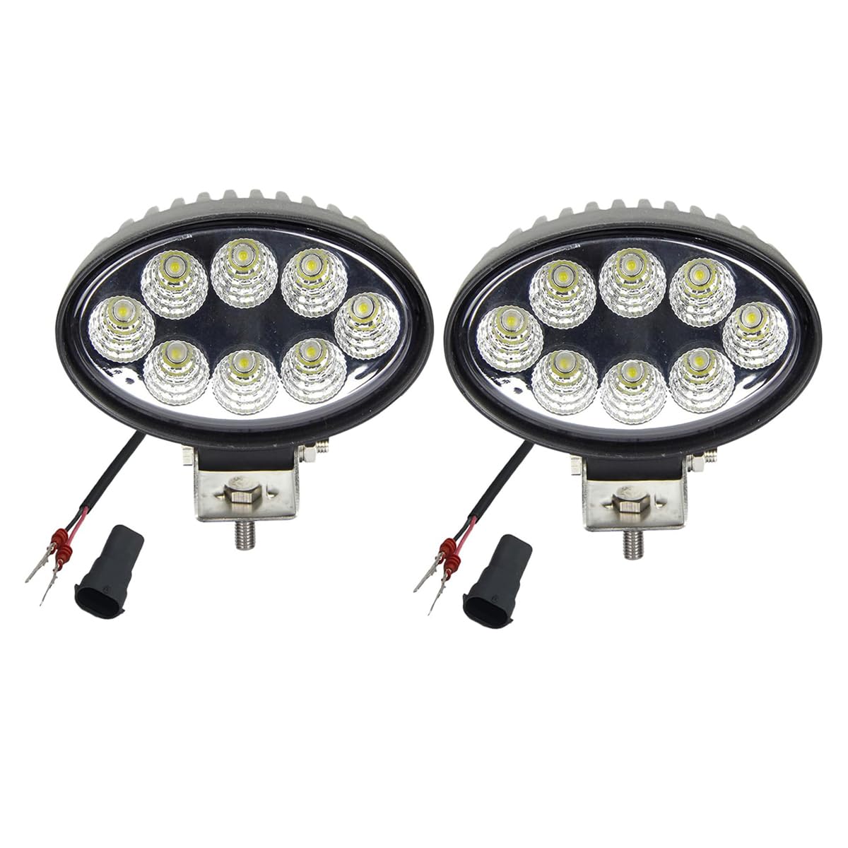 Amazon.com: AGP.1978 2pcs Tractor Led Work Light, 12V 24W Oval Cab LED ...