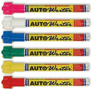 Amazon.com: Auto Writer Autowriter PENS Assorted - (6 Pack) [Yellow ...
