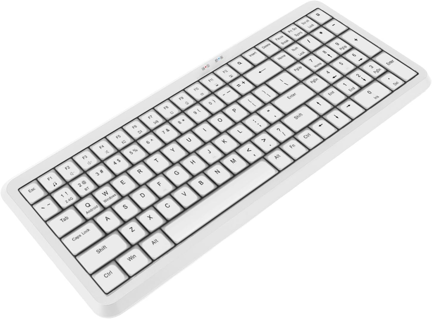 Amazon.com: Zunate 2.4G Wireless Keyboard, 105 Key Full Size Keyboard ...