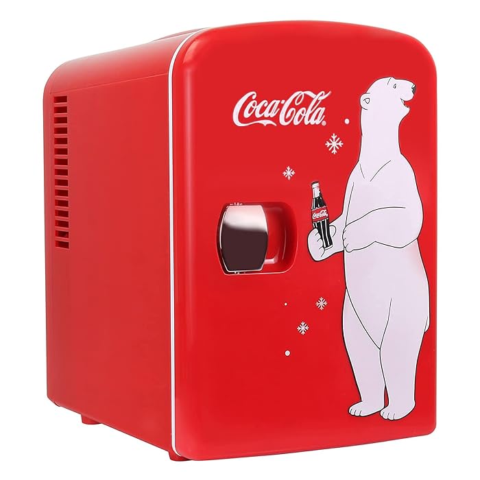 Buy Coca-Cola 4L Portable Cooler/Warmer, Compact Personal Travel Fridge ...