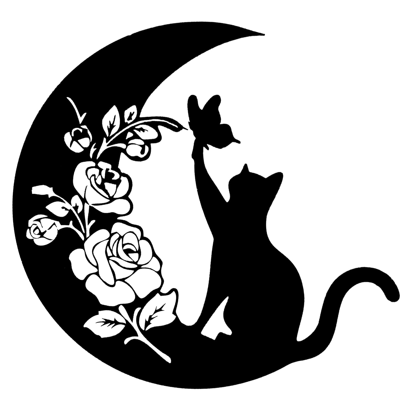 Black Metal Cat Tattoo