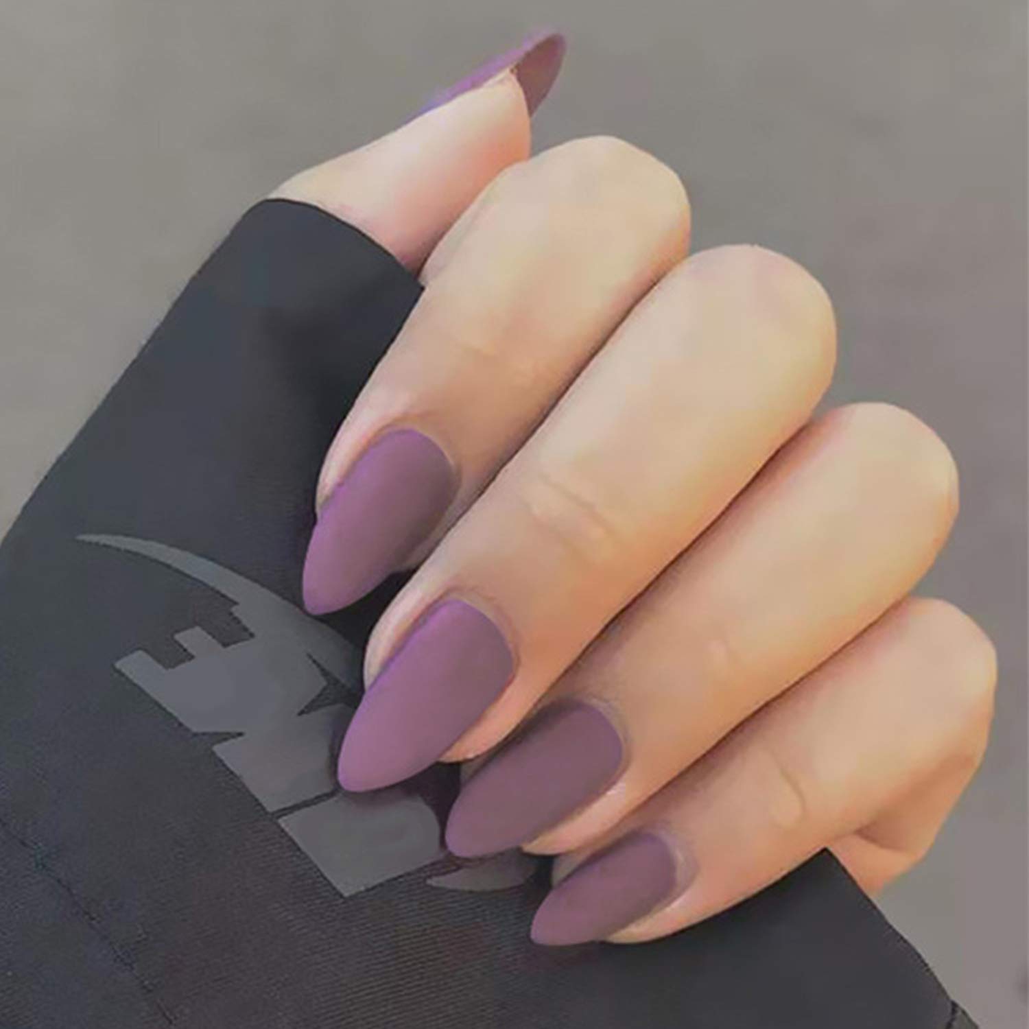 Purple Matte Nails