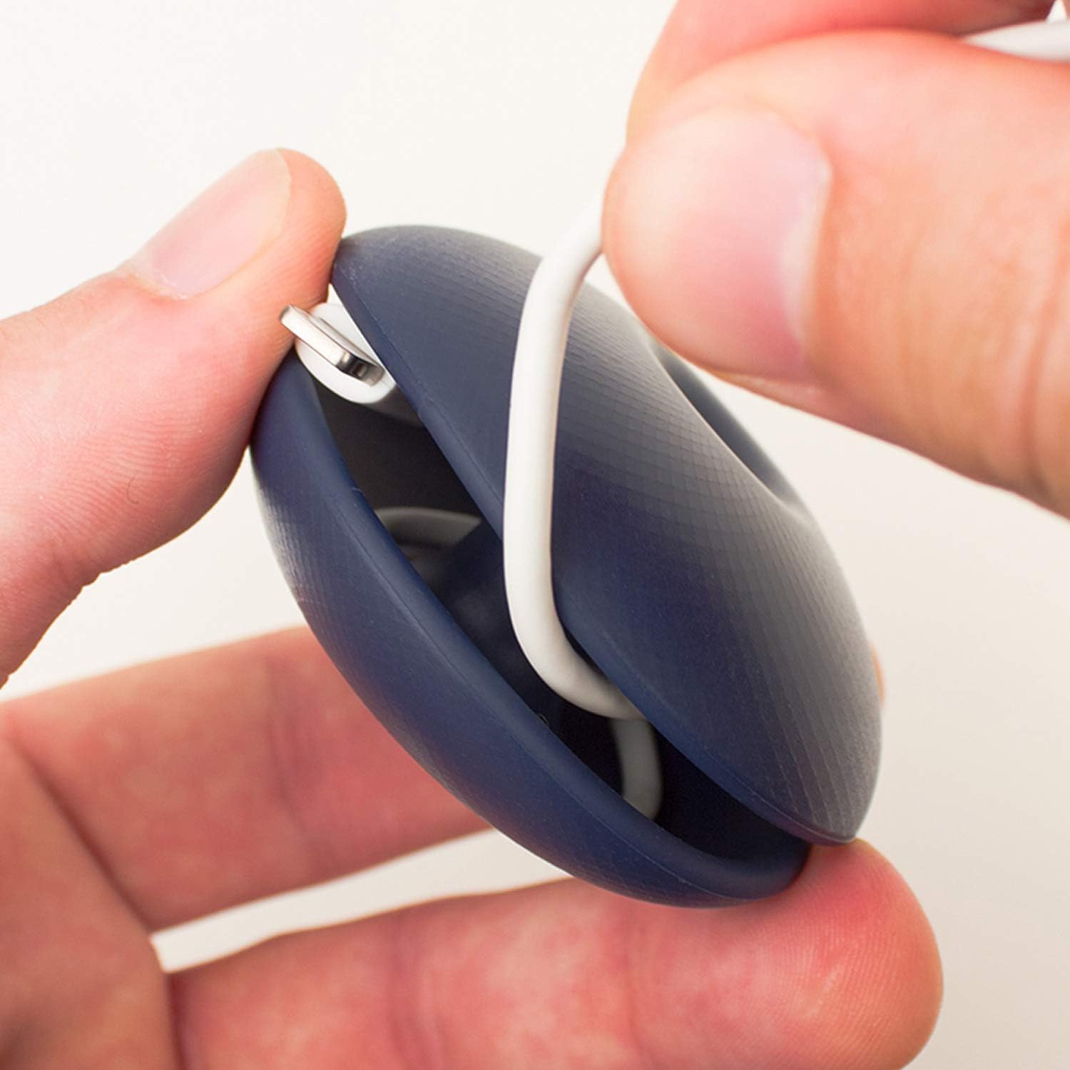 Cable Holder for On the Go – Cable Candy – Donut Dark Blue – BigaMart