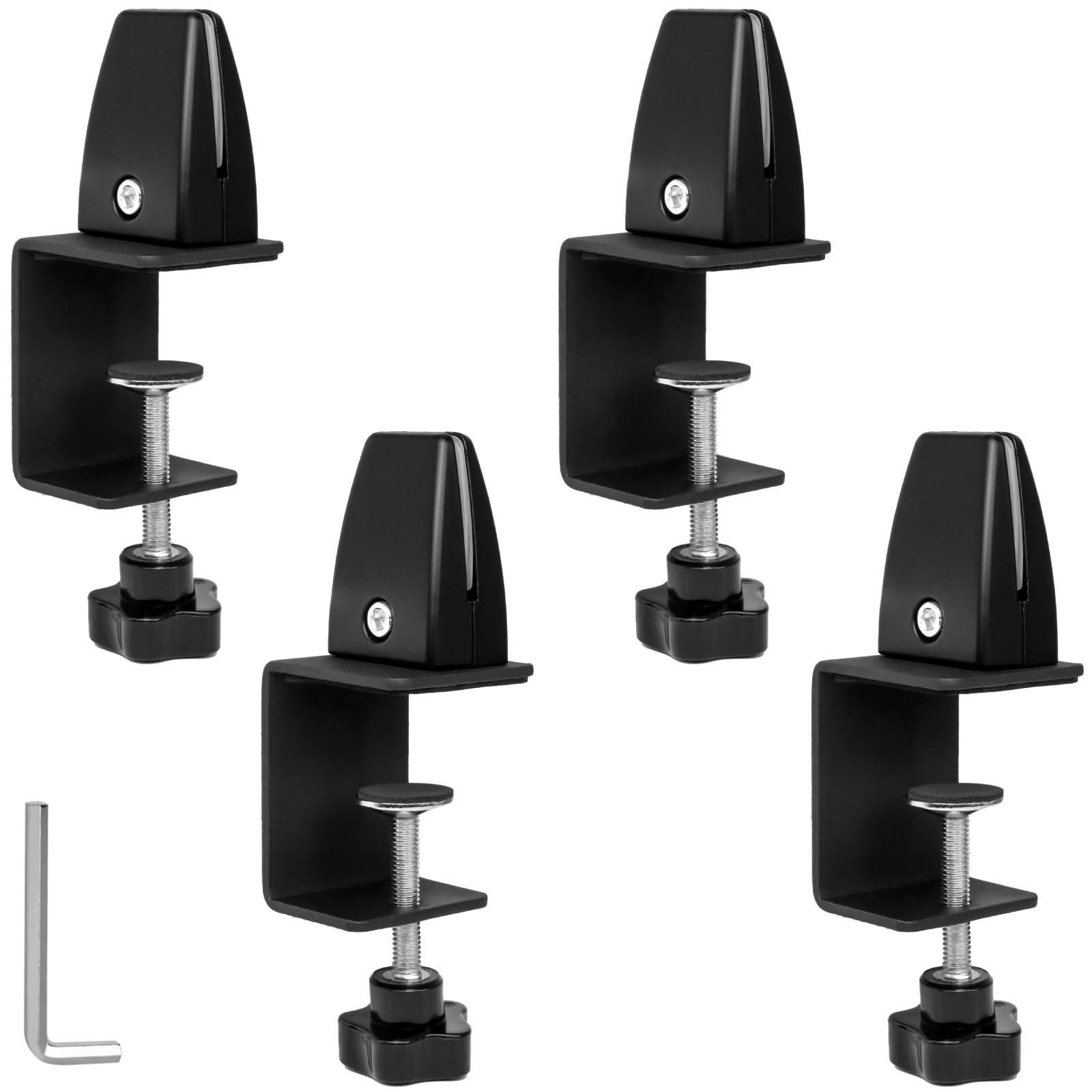 Amazon.com: YZCHAIN 4-Pack Sneeze Guard Clamps for 1/8"" to 1"" Thick ...
