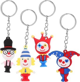 PACKOVE Clown Keyring Clown Keychains Doll Keychains Pendant Backpack ...