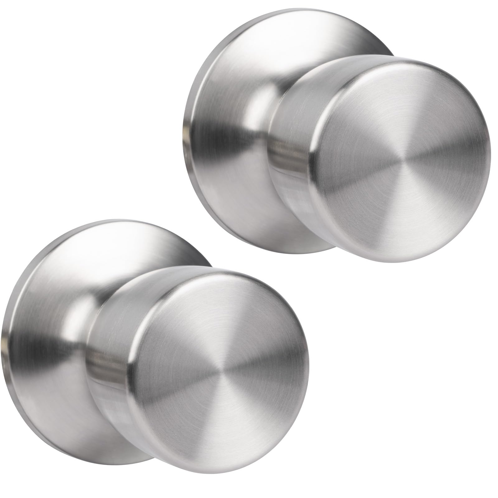 Snapklik.com : Dummy Door Knobs, Keyless Closet Door Knobs Satin Nickel Dummy Door Handle ...