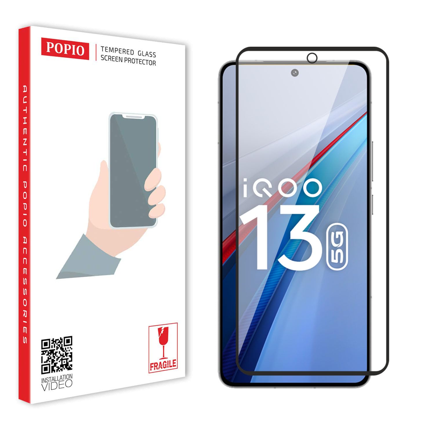 POPIO Tempered Glass Screen Protector Compatible for vivo iQOO 13 ...