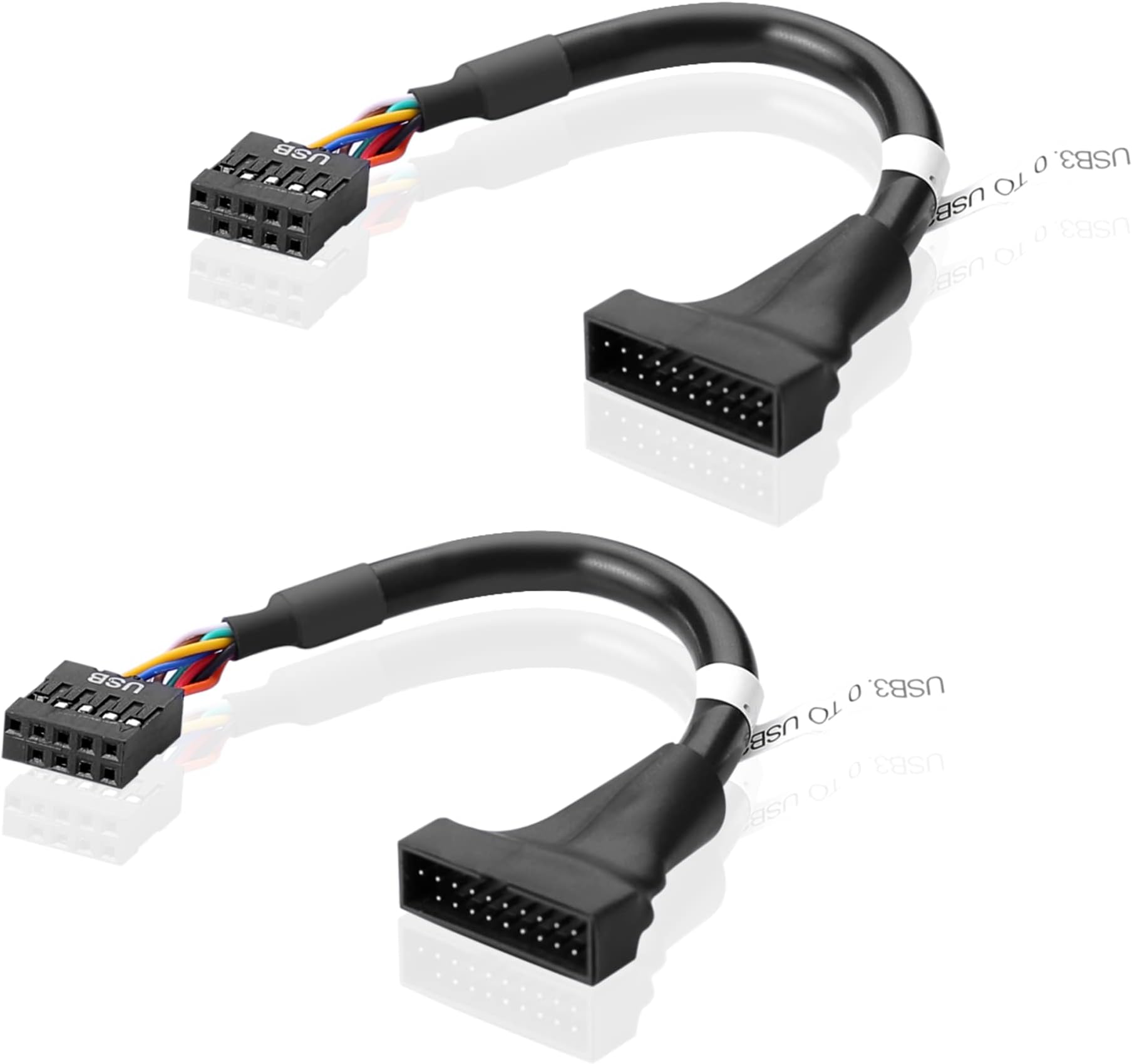 Bolwins M15S USB Adapter Kabel 9-Pin Header auf 2X USB 2.0 Buchse – USB ...