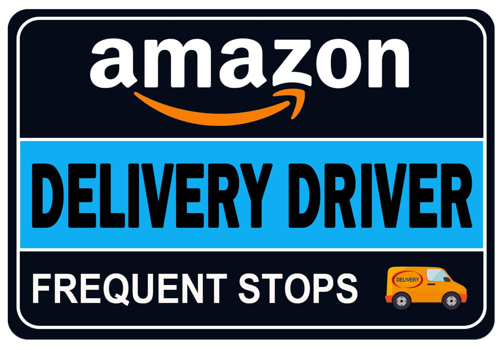 Weather Resistant Car Magnets Delivery Driver Car Magnets - 3-Pack ...