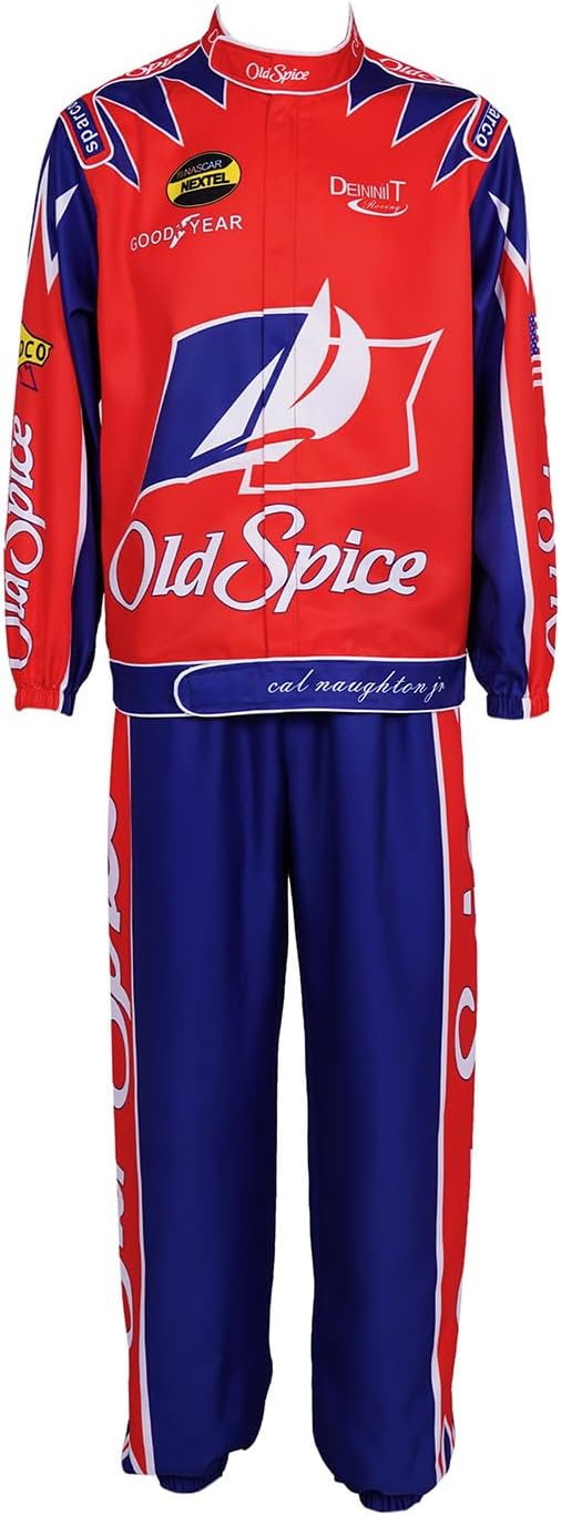 Amazon.com: lifpoivake Cosplay Costume Ricky Bobby Jumpsuit Set ...